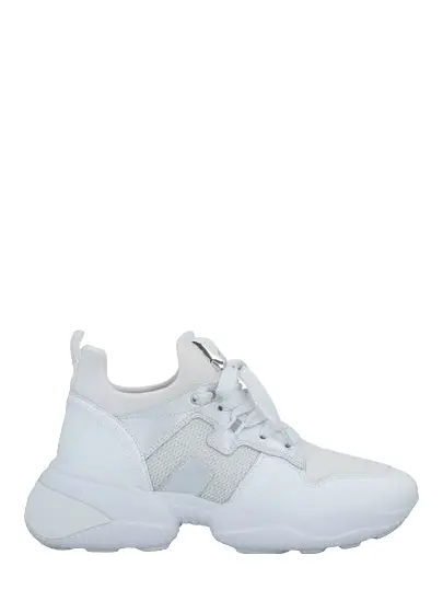 Hogan Leather And Textile Sneakers - White
