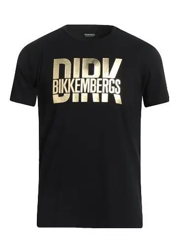 BIKKEMBERGS T-shirt Size Cotton, Elastane - Black