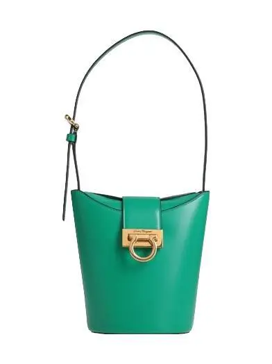 FERRAGAMO Trifolio Bucket Handbag - Green