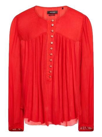Isabel Marant Étoile Top Silk - Brick