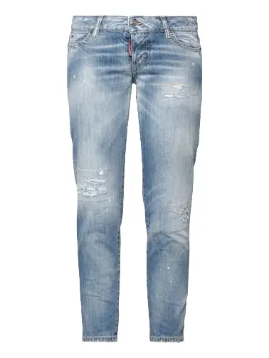 Dsquared2 Straight-leg Jeans With Distressed Detailing - Blue