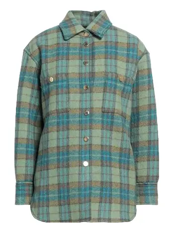 Sandro Shirt In Light Virgin Wool - Green