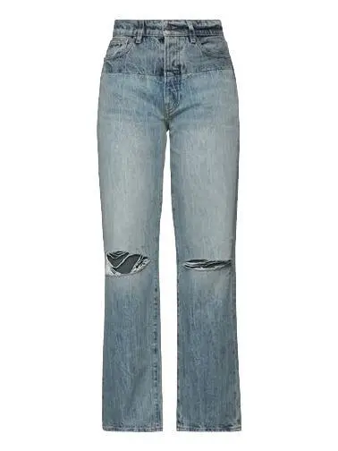 Amiri Straight-leg Jeans With Distressed Detail - Blue