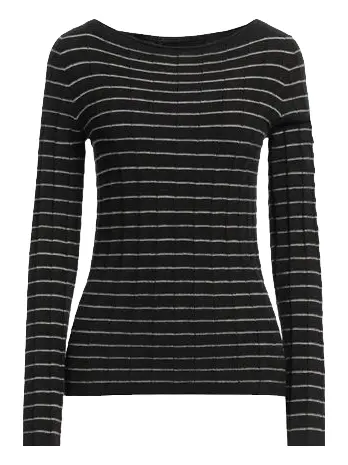Emporio Armani Striped Sweater - Black