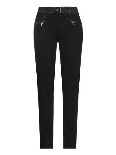 High Tapered Leg Pants - Black