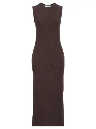 Rag & Bone Midi Knit Bodycon Dress - Brown