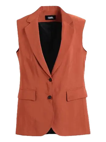 Karl Lagerfeld Tailored Blazer Gilet - Red