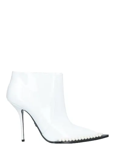 Dolce & Gabbana Calfskin Ankle Boots - White
