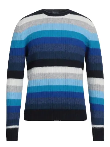DRUMOHR Lambswool Striped Sweater - Blue