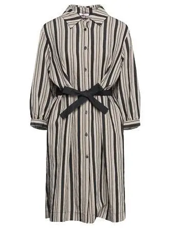 Rossopuro Mini Shirt Dress - Beige