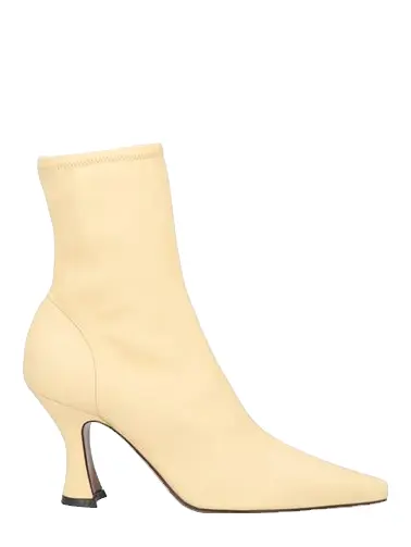 NEOUS Soft Leather Ankle Sock Boots - Beige