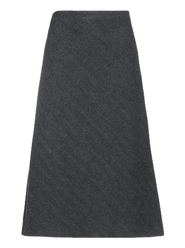 MAISON MARGIELA Midi Skirt Size Wool - Grey