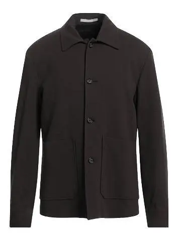 PAOLO PECORA Jacket Size Viscose, Polyamide, Elastane - Brown