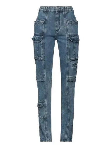 Isabel Marant Cotton Cargo Jeans - Blue