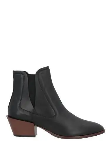 TOD'S Ankle Boots In Leather - Black