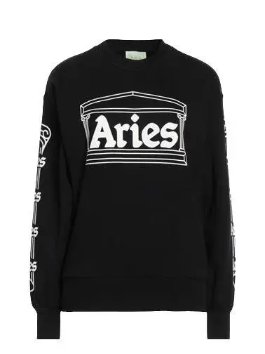 Aries Cotton Sweatshirt - Black