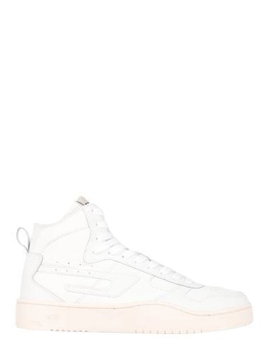 DIESEL® S-ukiyo V2 Mid Sneakers Size Bovine Leather - White