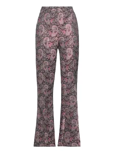 SFIZIO STUDIO Jacquard Wide Leg Pants - Magenta