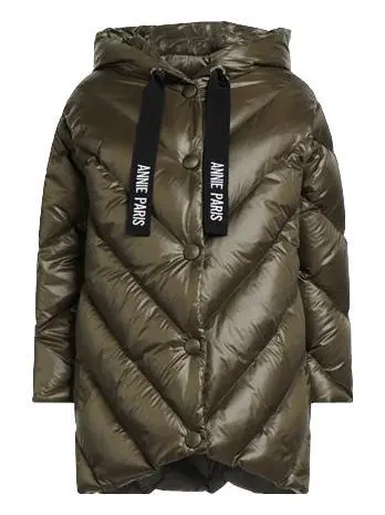 ANNIE PARIS Quilted Puffer Jacket - Green