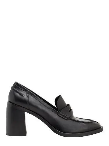 8 BY YOOX Calfskin Penny Loafers - Black