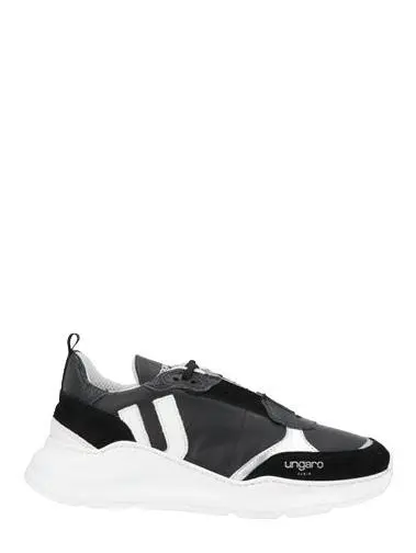 UNGARO Soft Leather Sneakers - Black