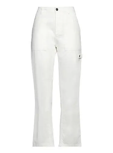 FORTELA Straight-leg Cotton Trousers - Off White