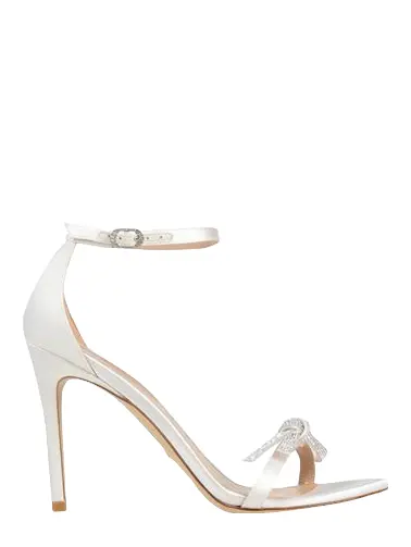STUART WEITZMAN Ankle Strap Sandals - White