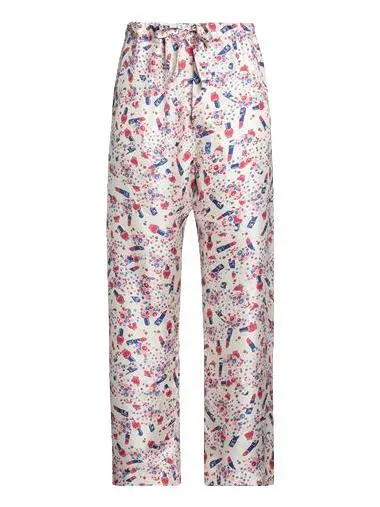 MAISON MARGIELA Multicolor Patterned Pants - White