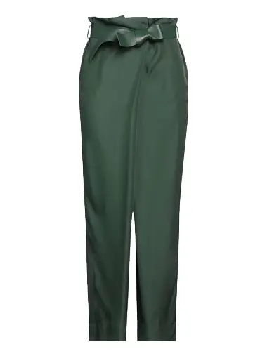 FERRAGAMO Twill Wide Leg Pants - Green