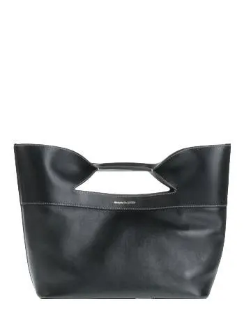 Alexander McQueen Leather Shopper Tote - Black