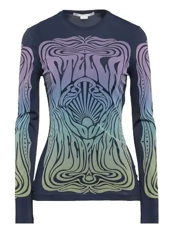 Stella McCartney Printed Embellished Long-sleeve T-shirt - Blue