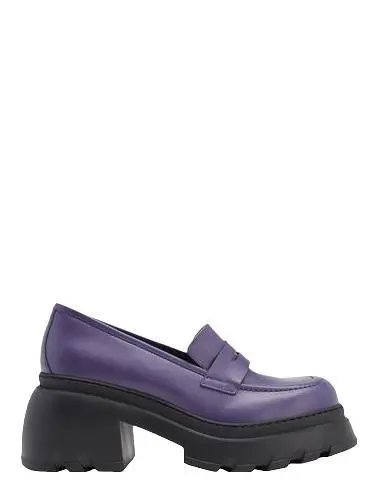 8 BY YOOX Leather Chunky Penny Loafer - Purple
