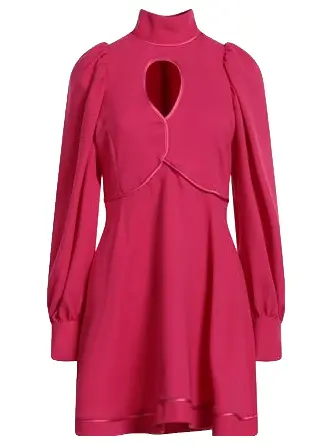 SIMONA CORSELLINI Mini Trapeze Dress - Magenta