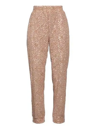PINKO C-CLIQUE Tapered Sequined Trousers - Beige