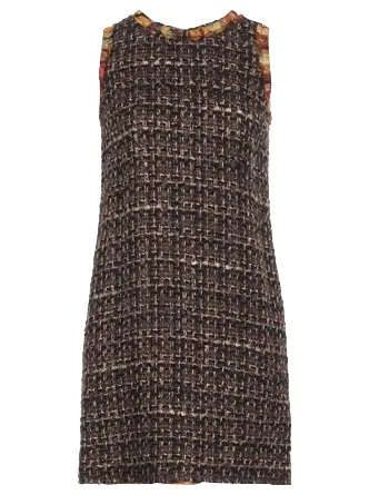 Dolce & Gabbana Mini Trapeze Dress - Brown