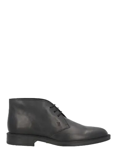 TOD'S Ankle Boots In Leather - Black