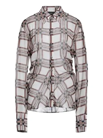 Dsquared2 Multicolor Crepe Shirt - Grey