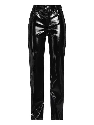 Maje Straight Leg Coated Pants - Black