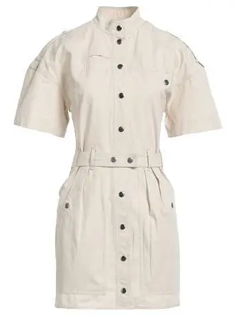 MARANT ETOILE Mini Shirt Dress - Beige