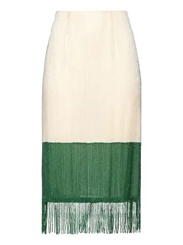 Elisabetta Franchi Pencil Midi Skirt - White