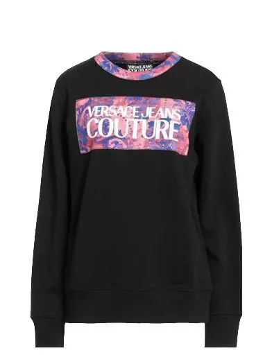 Versace Sweatshirt In Cotton And Elastane - Black