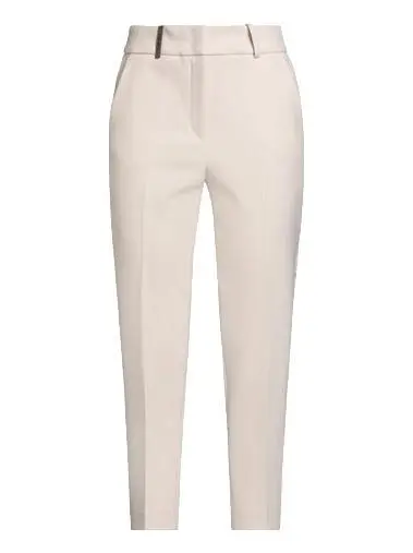 Peserico Tapered Crepe Pants - Off White