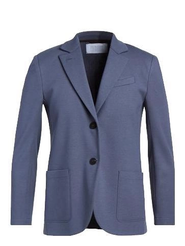 Harris Wharf London Blazer Slate Size Virgin Wool - Blue