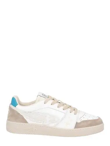 ENTERPRISE JAPAN Calfskin And Leather Sneakers - White