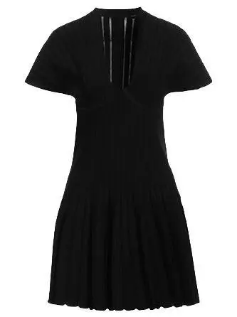 Balmain Mini Circle Dress - Black