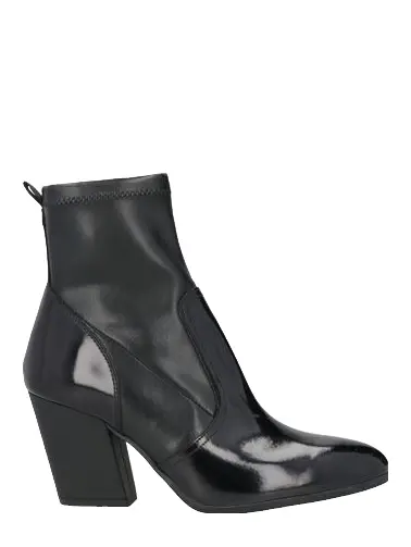 Hogan Leather Ankle Boots - Black