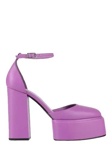 3JUIN Leather Pumps - Purple