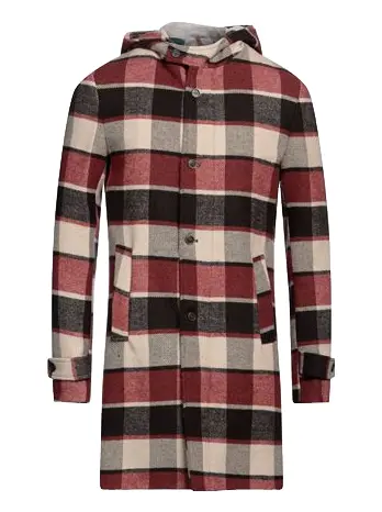 PRIMO EMPORIO Checked Flannel Coat - Red