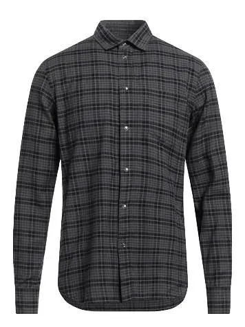 PAOLO PECORA Shirt Charcoal Size Cotton - Grey