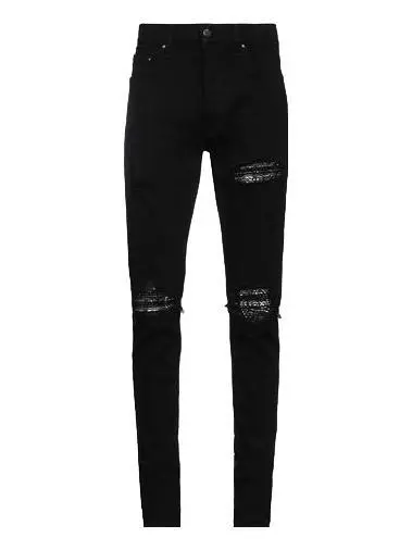 Amiri Skinny Jeans With Ripped Detailing - Black